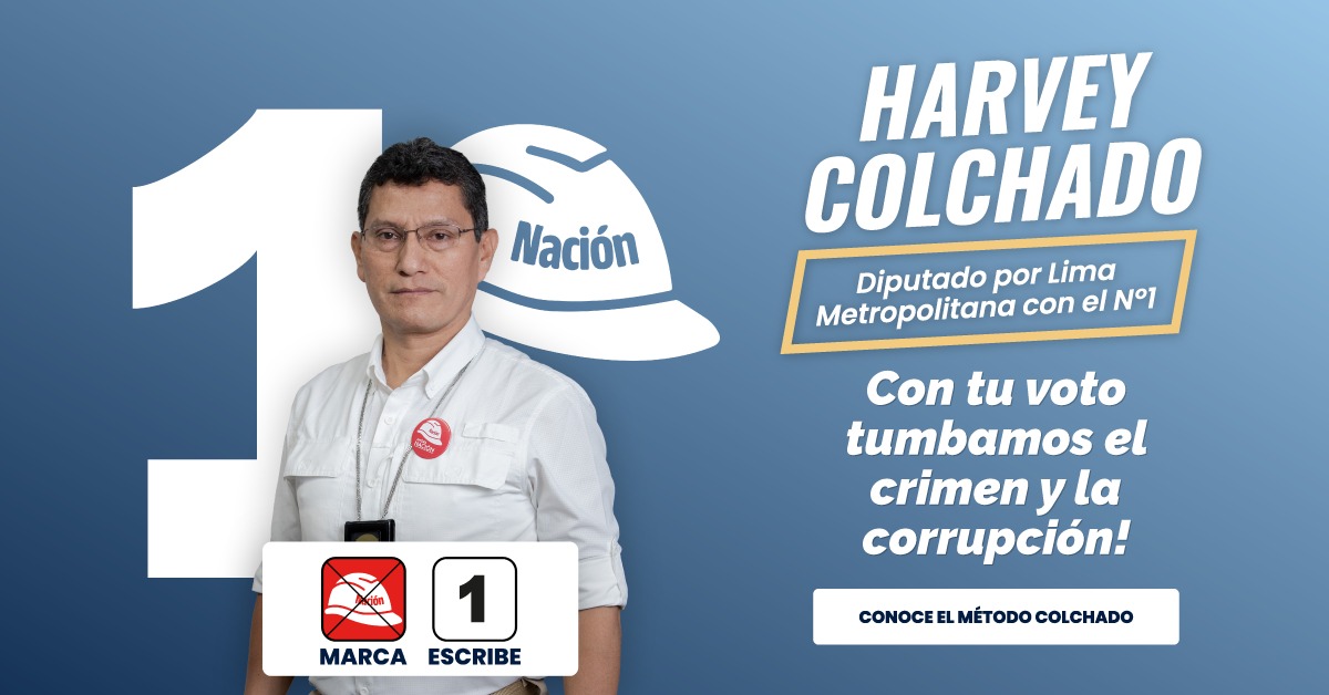 Harvey Colchado - Candidato a Diputado por Lima 2026 | Página Oficial